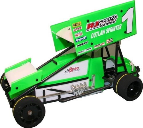 RJ Speed 2030 Outlaw Sprinter Car Kit 2WD 1:10 Scale RC R/C Radio ...