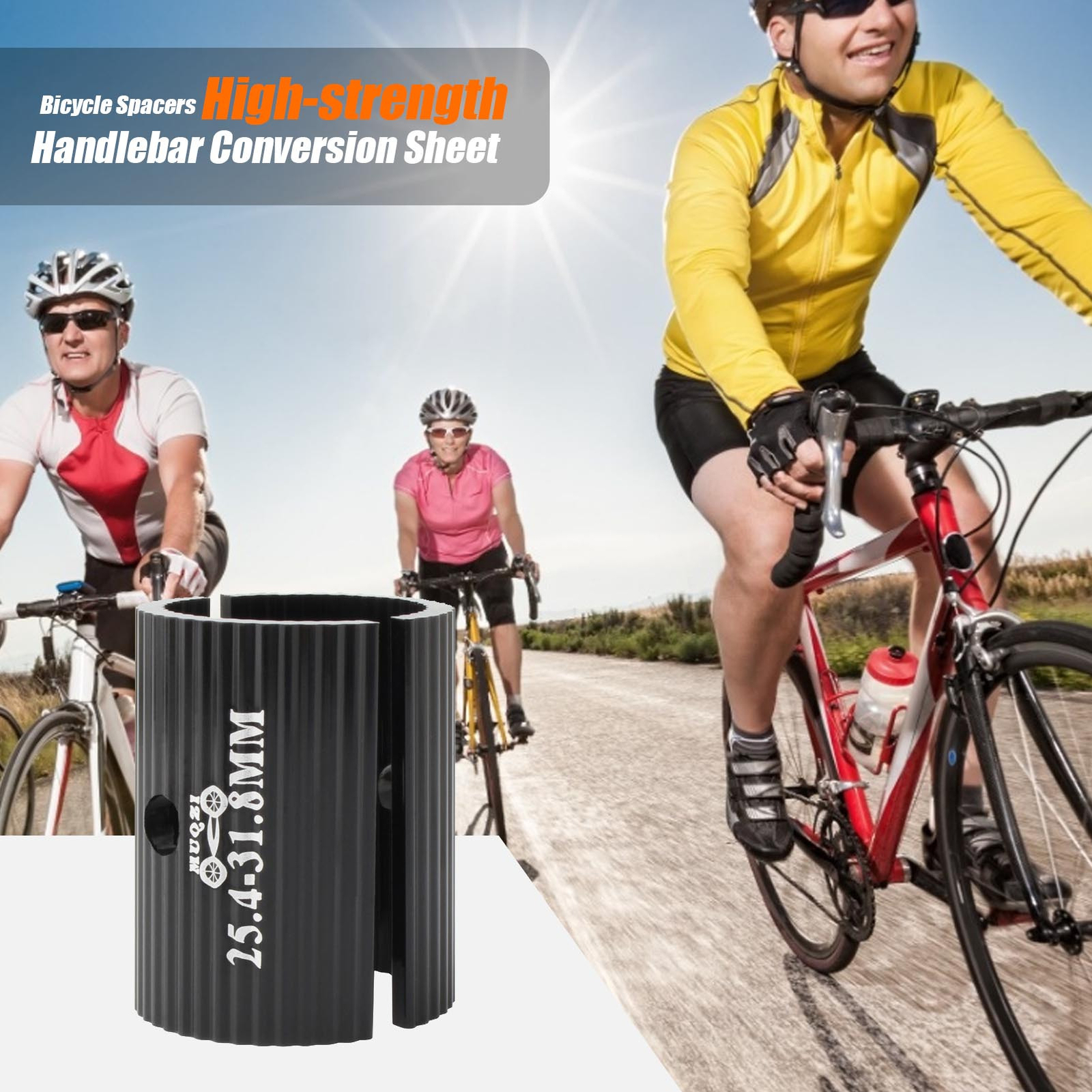 HANDLEBAR SHIM Convert Small Bar To Fit Large Stem High-strength Bike ...