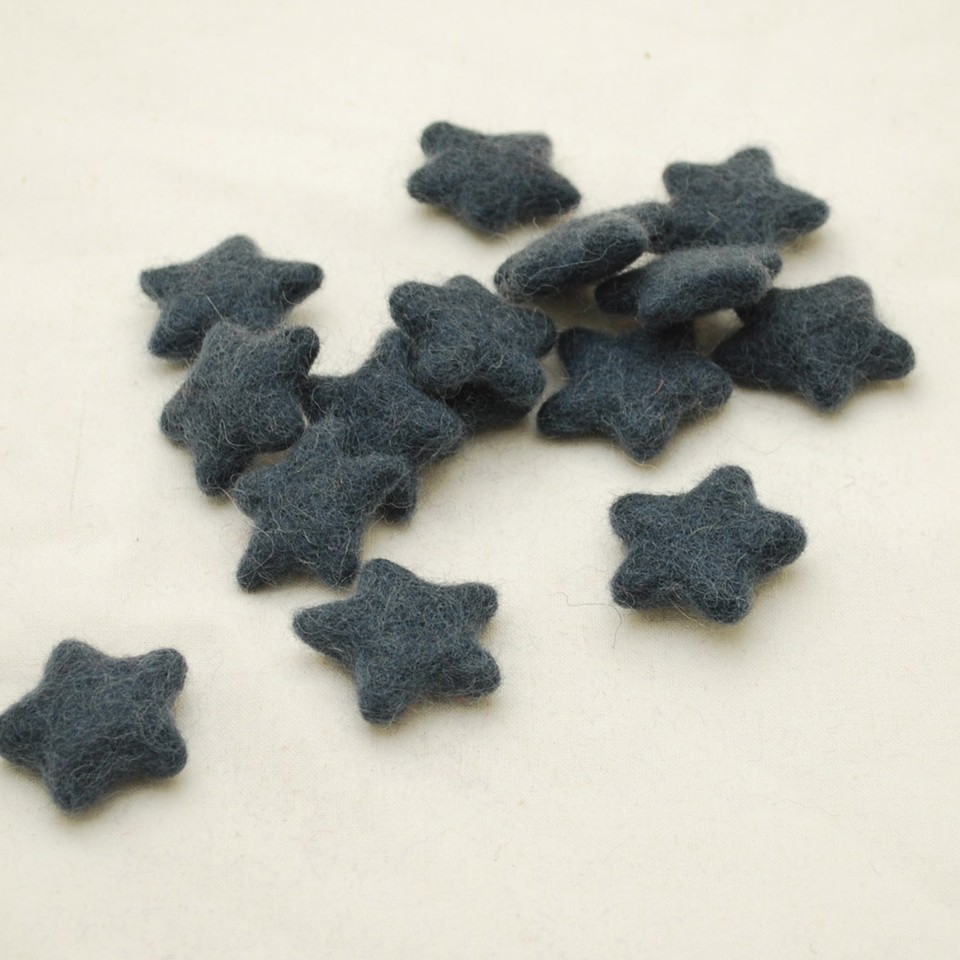 100% Wool Felt Stars - 10 Felted Stars - 90 Colours to choose | eBay