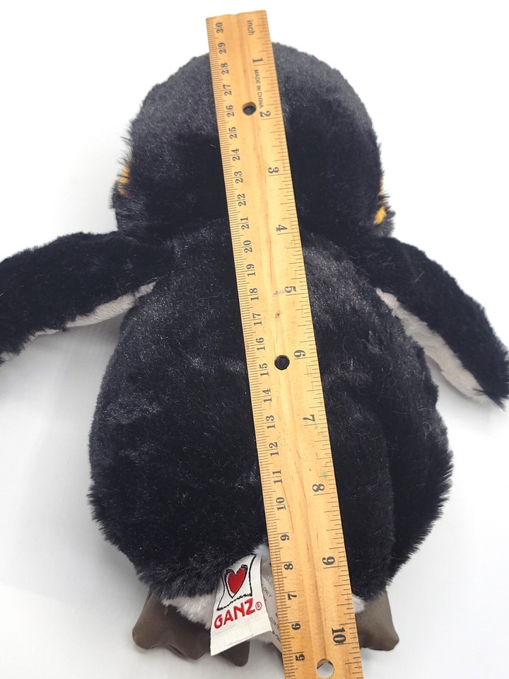 GANZ Penguin Bird Webkinz Plush Stuffie Animal Toy 9" Black White | eBay
