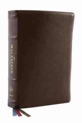 NKJV, MacArthur Study - Leather Bound, by Thomas Nelson; MacArthur ...
