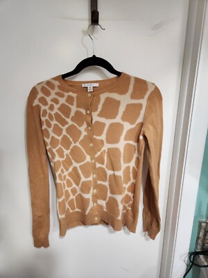 isaac mizrahi giraffe print sweater size XXS | eBay
