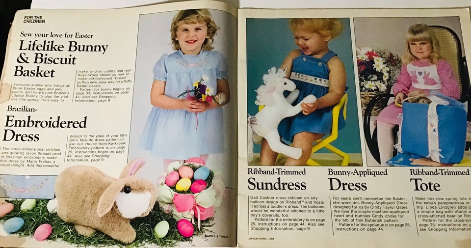 Needle & Thread Magazine March/April 1984, Creative Sewing Craft Ideas ...