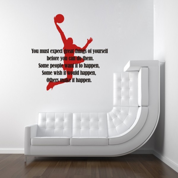 Exercise Sport Wall Decal Inspirational Gym Quote Gym Room Vinyl Art ...
