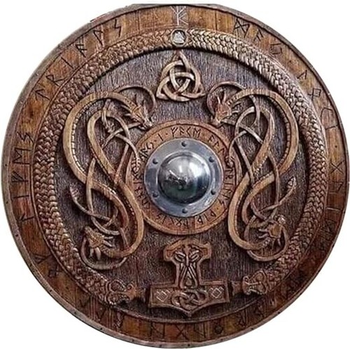 Medieval Viking Shield for Battle Ready Cosplay Warrior Armor Handmade ...