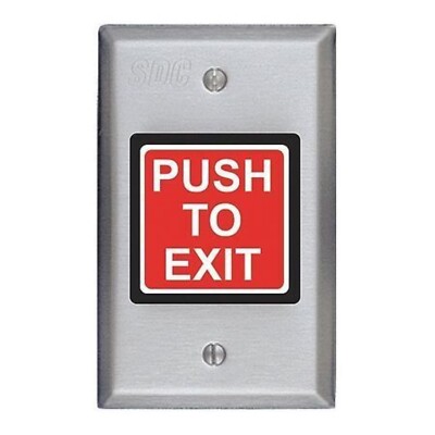 SDC 422U Push To Exit Button 2-7/8 Switch Action Momentary 422 PUSH SW ...