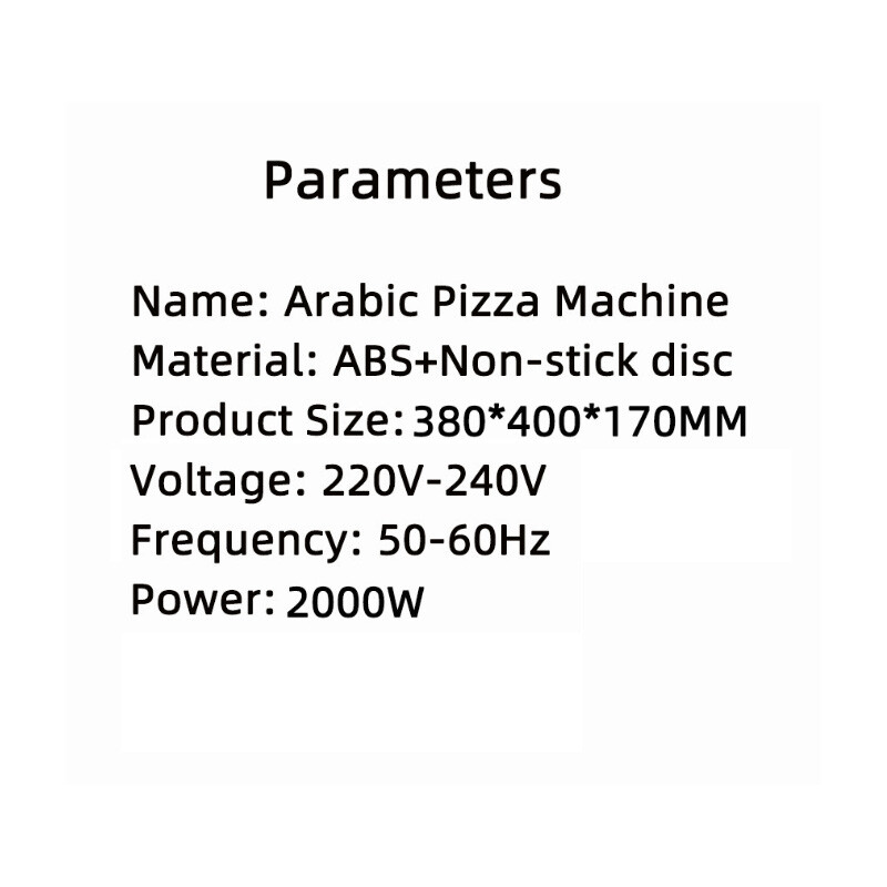 220V Electric Cooker Benchtop Pizza Oven Non-Stick Flat Grill Cook ...