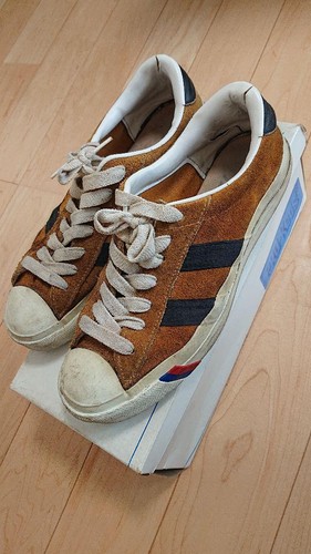 Vintage Pro-Keds Royal Plus Vintage Smooth Leather Gold Mk-122 with Box ...