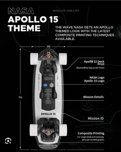 Exway Wave Skateboard Limited NASA Edition Apollo 15 (Only 199 In The ...