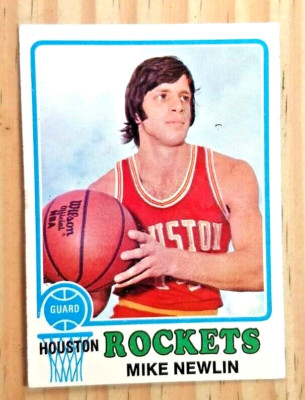 1973-74 TOPPS MIKE NEWLIN 2ND YR CARD#44 HOUSTON ROCKETS NETS NEW YORK ...