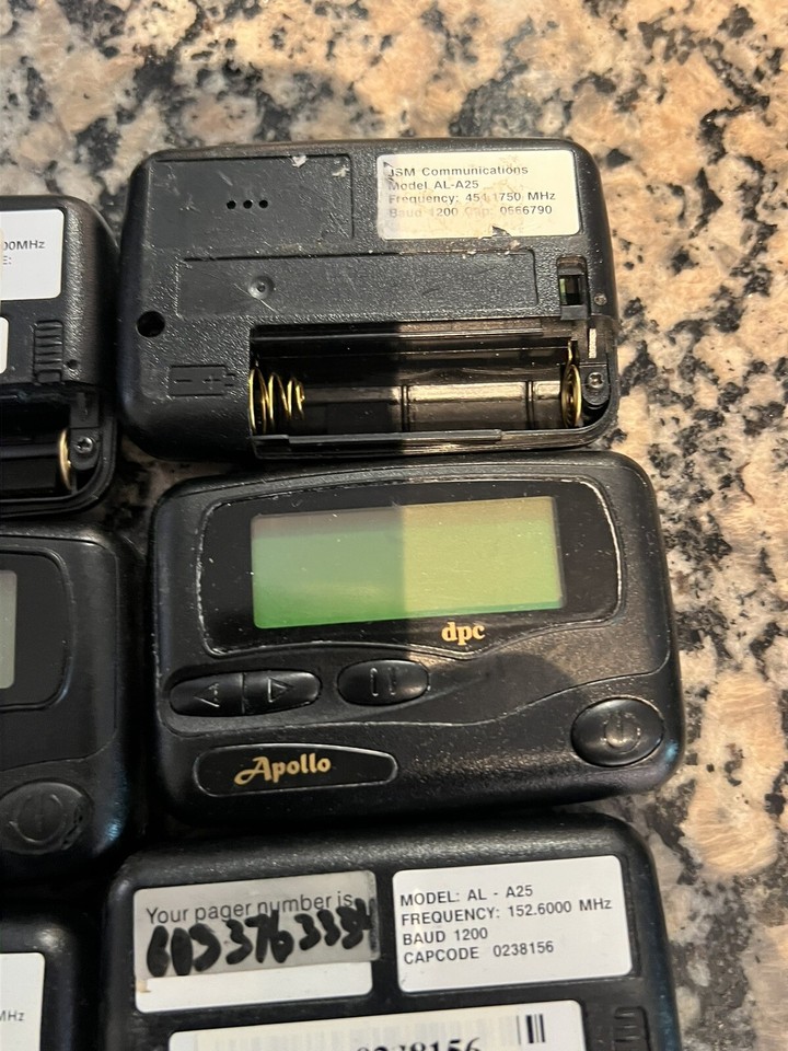 Apollo Pager DPC ALA25.S T60 Gold MHz WORKING (LOT OF 10) | eBay