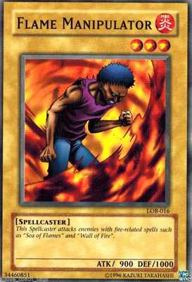 Flame Manipulator LOB-016 X 1 Mint YUGIOH Legend of Blue-eyes White ...