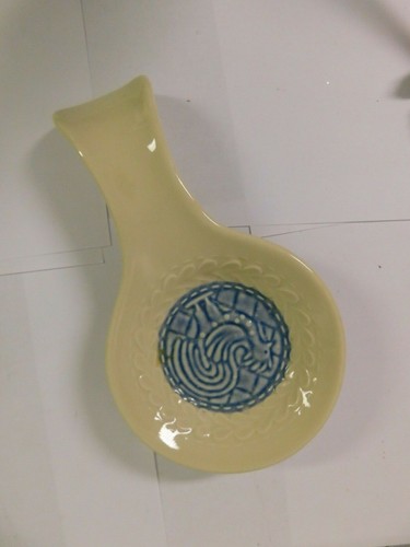 Longaberger American Craft Originals Rooster Blue Spoon Rest USA | eBay