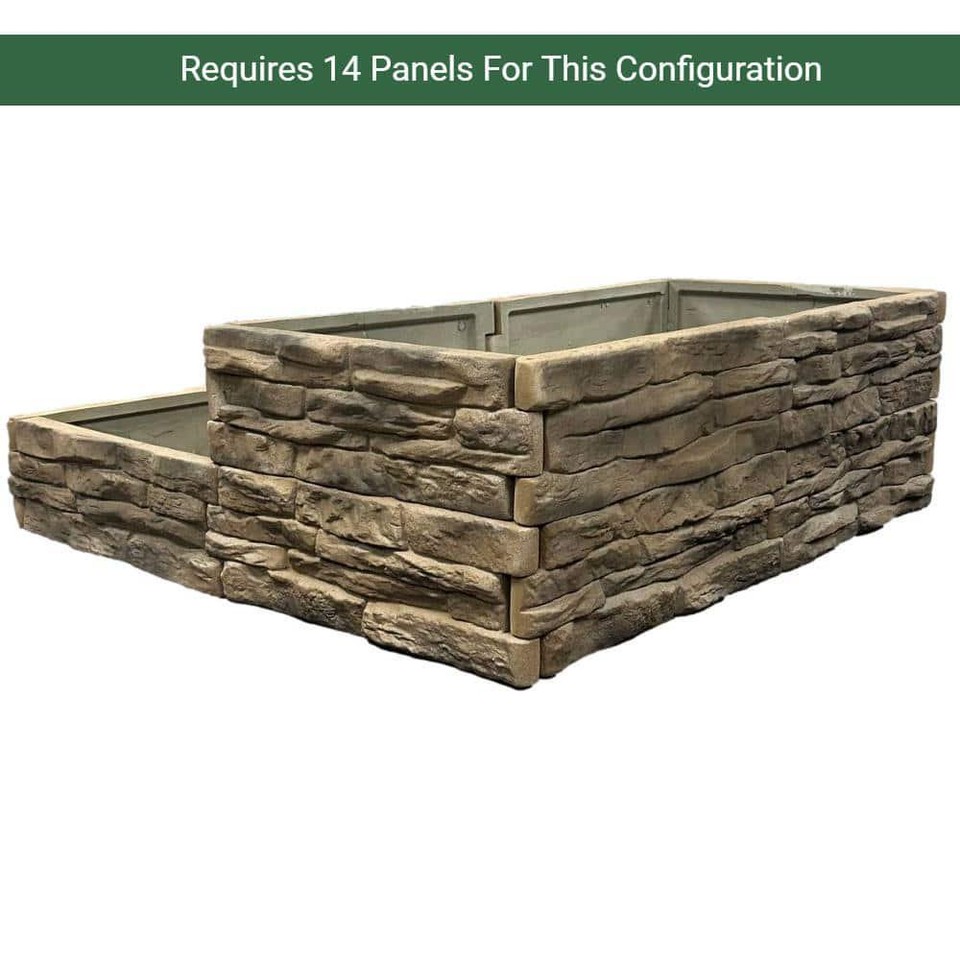 Landecor Garden Planter Box Polyurethane Natural Look Feel Stone (4 ...