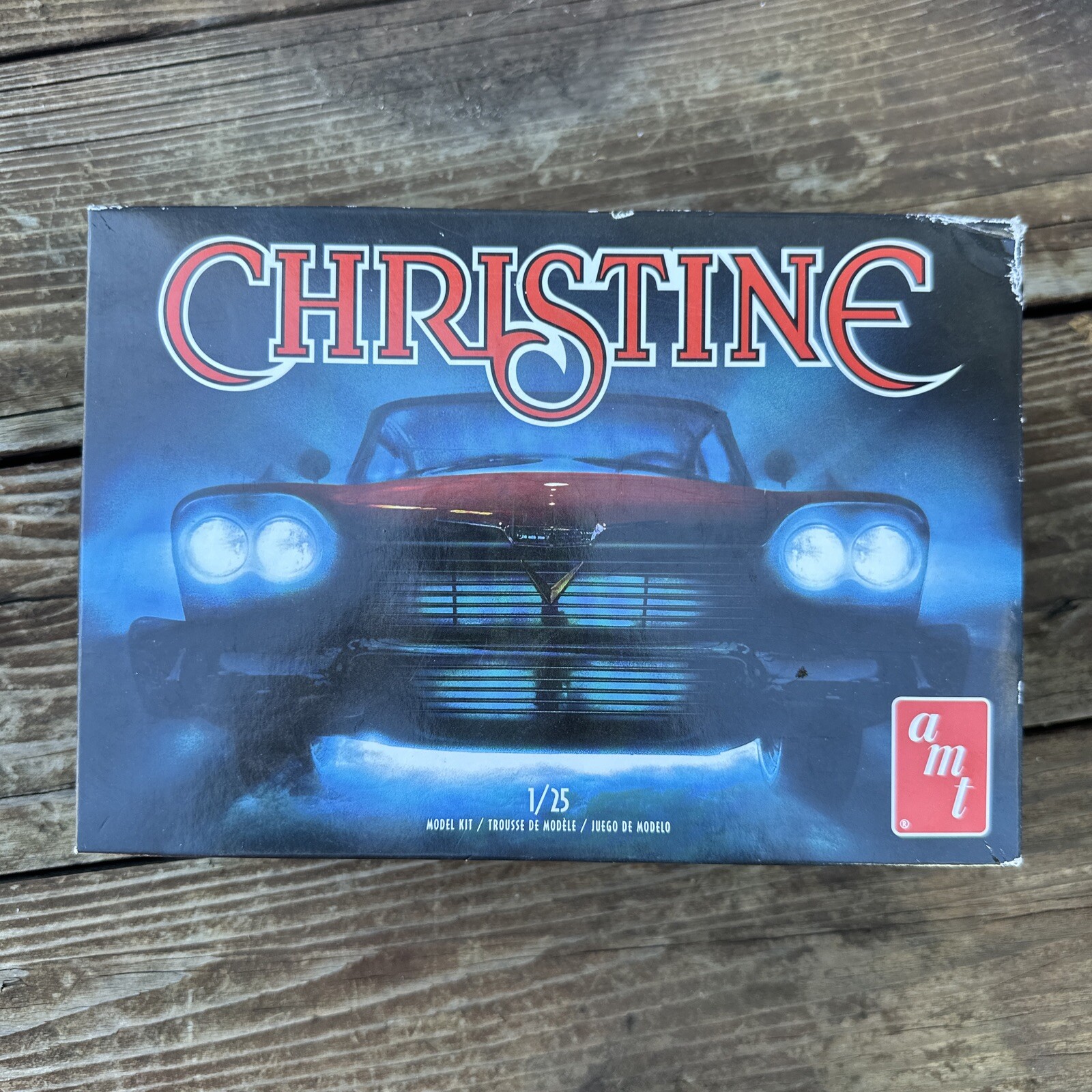 AMT Christine 1958 Plymouth Belvedere Plastic ModelKit -Red 1:25 801 ...