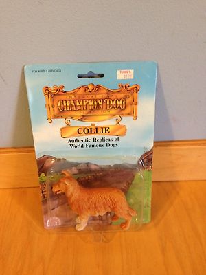FUNRISE BROWN TAN AND WHITE COLLIE DOG PLAY FIGURE~1988~NIB * | eBay