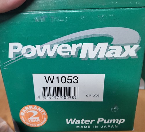 W1053 water pump to suit Toyota Camry, Celica, Corona 1982 to 1989 1.8L ...