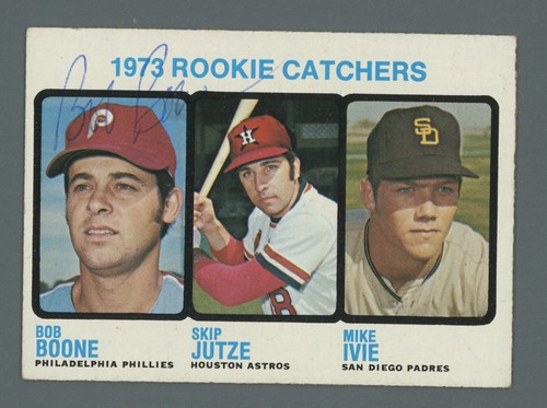 Bob Boone Signed 1973 Topps Rookie Card #613 Auto with B&E Hologram | eBay