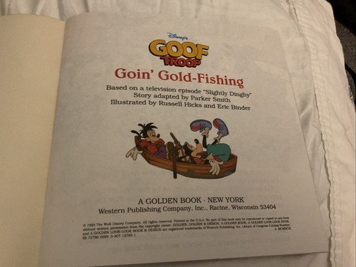 Disney's Goof Troop: Goin' Gold-fishing Golden Books (1993) Not Ex ...