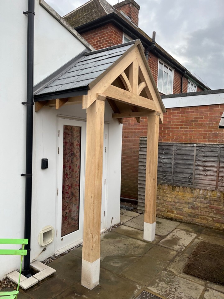 Hand Crafted Oak Porch Canopy Kit (From English Oak ) | eBay UK