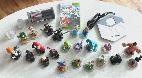 Xbox 360 Disney Infinity Bundle Lot Game, 22 Figurines, Portal Base ...