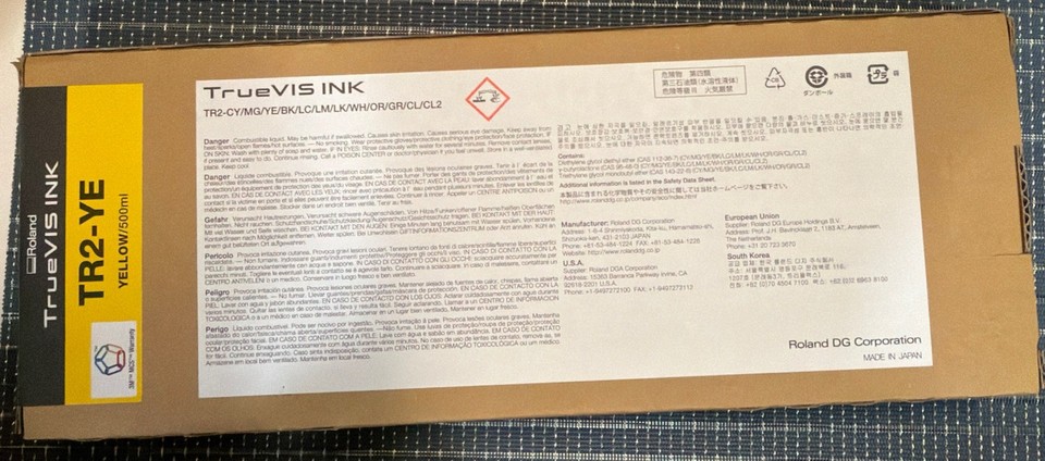 Roland TrueVIS TR2-YE 500ml Ink | eBay