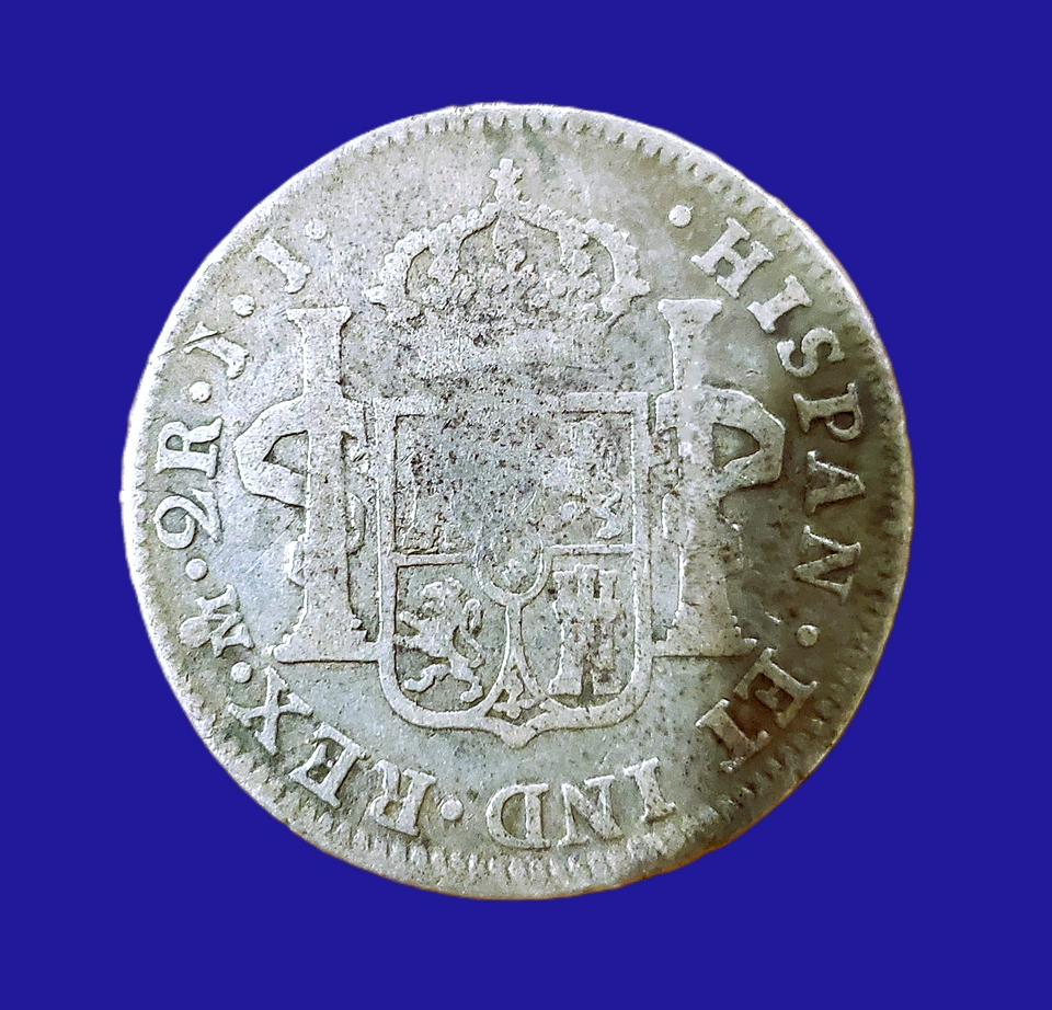1815 MEXICO ~ SPANISH COLONIAL SILVER 2 REALES ~ NICE COLLECTOR GRADE ...
