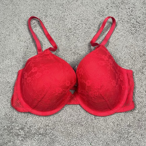 Women’s Victoria’s Secret Red Lined Perfect Coverage Bra Size 36D | eBay