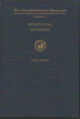 IRRATIONAL NUMBERS By Ivan Niven - Hardcover **Mint Condition** | eBay