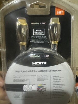 Mega Link HDMI High Speed 10 Ft | eBay