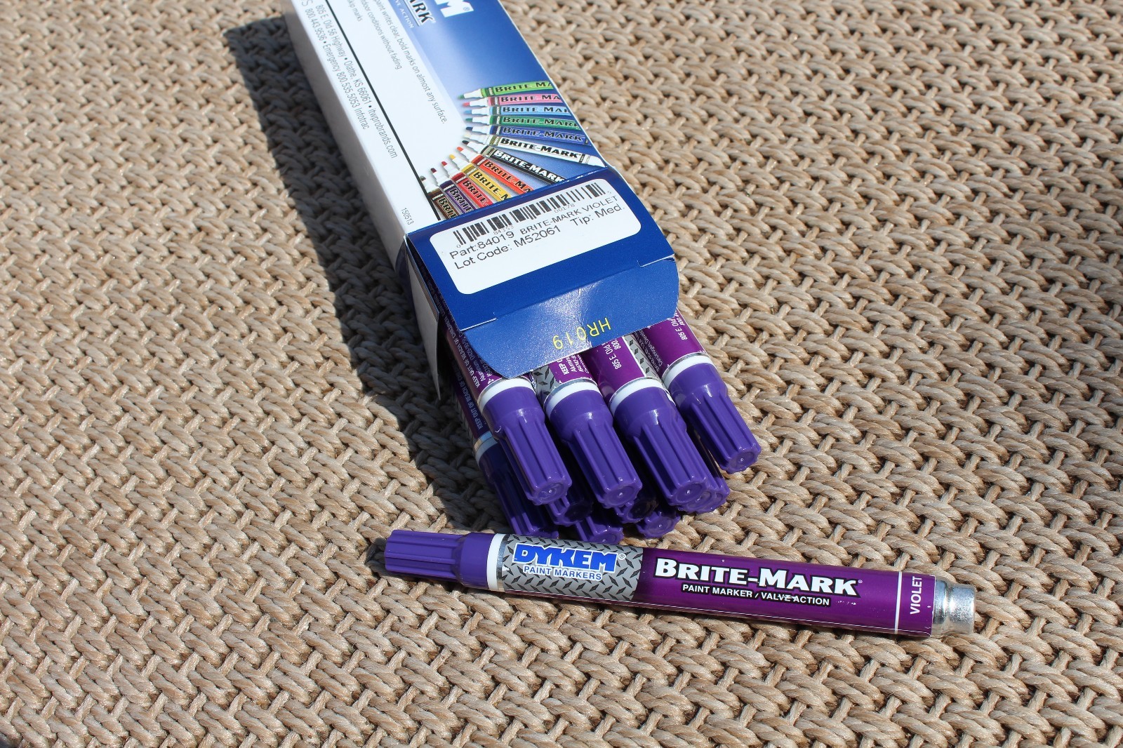 Purple PAINT MARKERS Brite Mark 12 Pack (VIOLET) | eBay