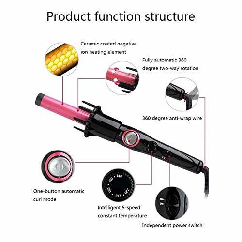 Professional Ceramic Automatic 360° Rotating Hair Curler Spin Curling ...