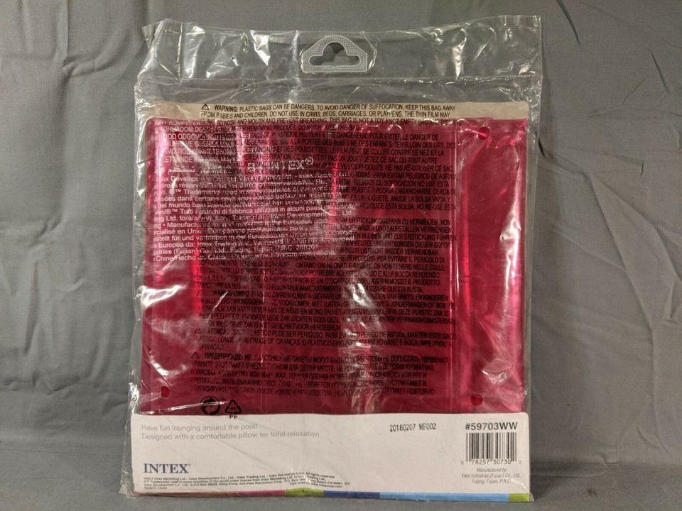 Intex Mat Inflatable Pool Air Mat 2017 Hot Pink 72" By 27" New Sealed ...