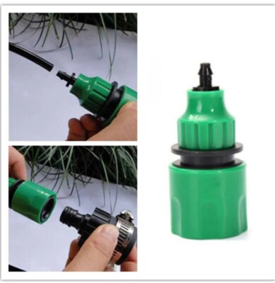 2X Garden Water Hose Connector To 4mm Micro Irrigation Adapter ...