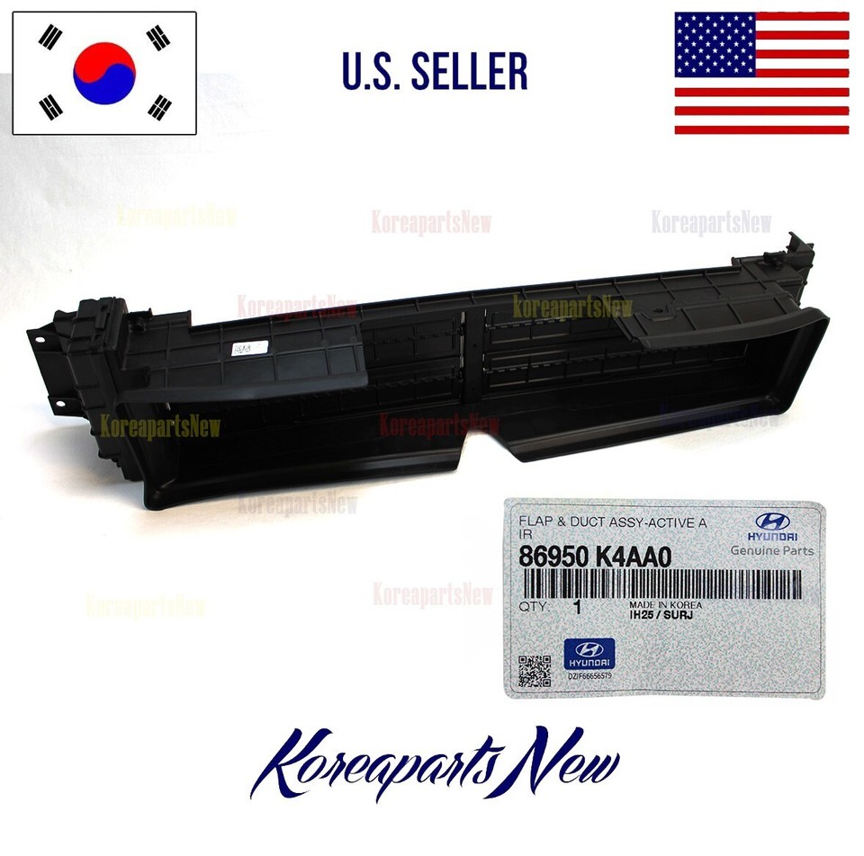 Grille Air Shutter Flap Duct Deflector ⭐GENUINE⭐ Hyundai Kona Electric ...