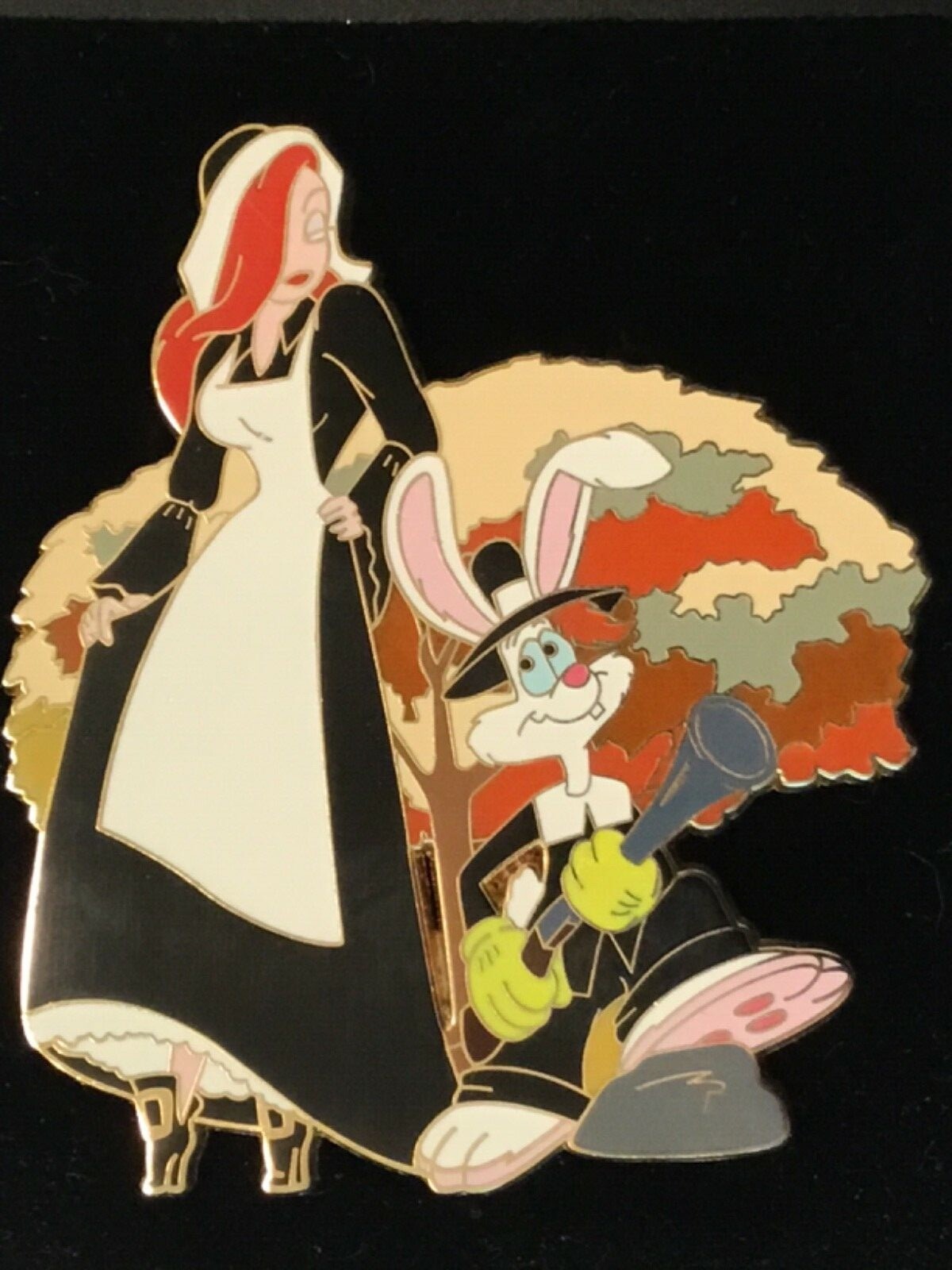 Rare Disney Pin Trading Jessica Rabbit Thanksgiving Quaker LE500 LE 500 ...