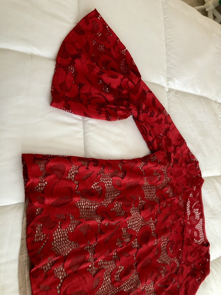 INC International Concept Red Lace Blouse Shirt Top Size Petite PL New ...