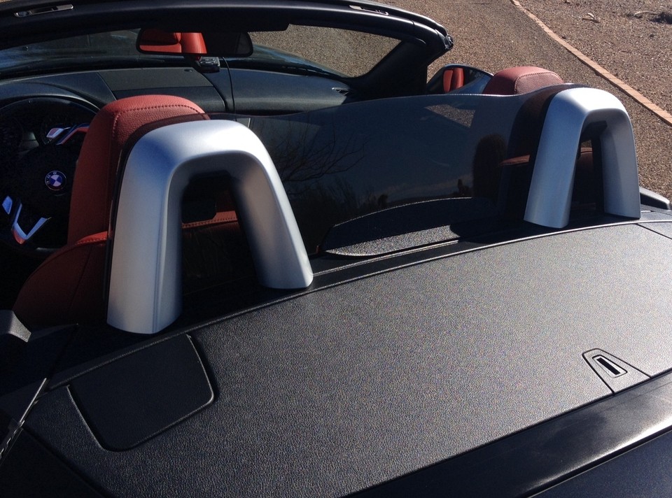 Smoke tinted wind deflector for BMW Z4 e89 no drilling easy DIY ...