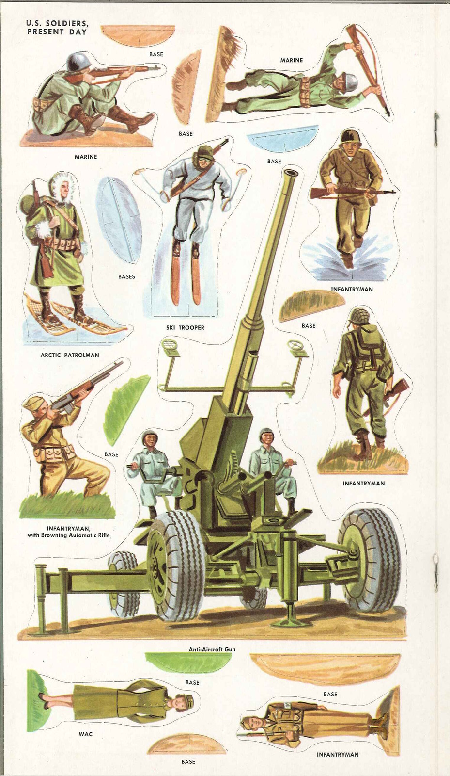 VINTAGE UNCUT 1957 WWI SOLDIERS PAPER DOLL ~SIMON SHUSTER~ORG SIZE ...