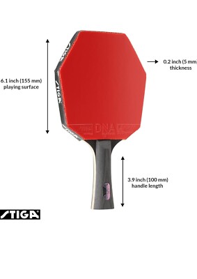 STIGA Cybershape Carbon CWT Table Tennis Blade with Custom Weight ...