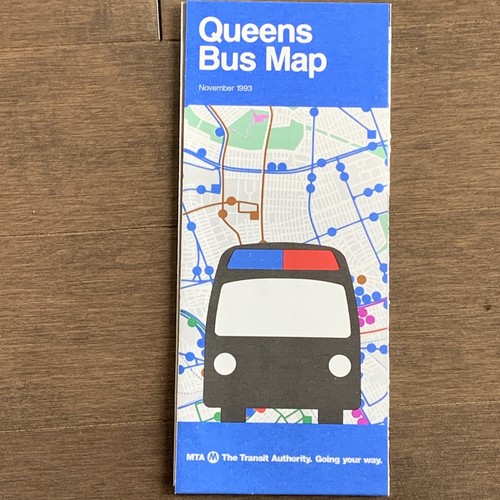 VINTAGE Nov 1993 NYCTA QUEENS BUS MAP MTA NEW YORK CITY TRANSIT ...
