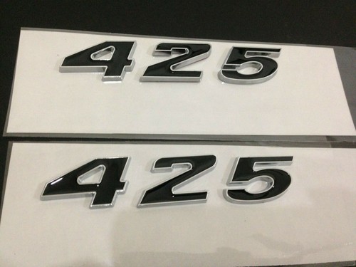 (2pcs) Chrome Black 425 452 5 2 4 Badge Emblem Trim for Passenger ...