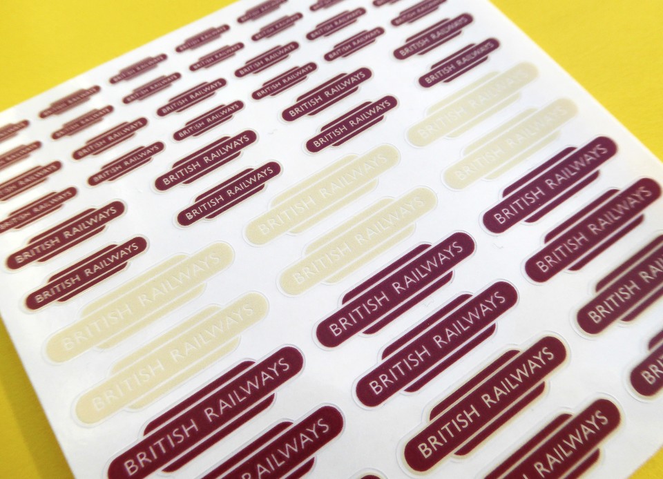 BRITISH RAILWAYS CODE 3 High Detail stickers decals Model Railway HO OO ...