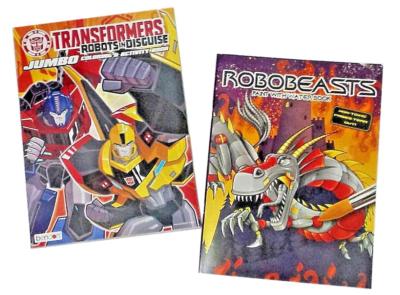 Transformers Coloring Activity Book and Robobeasts Paint with Water ...