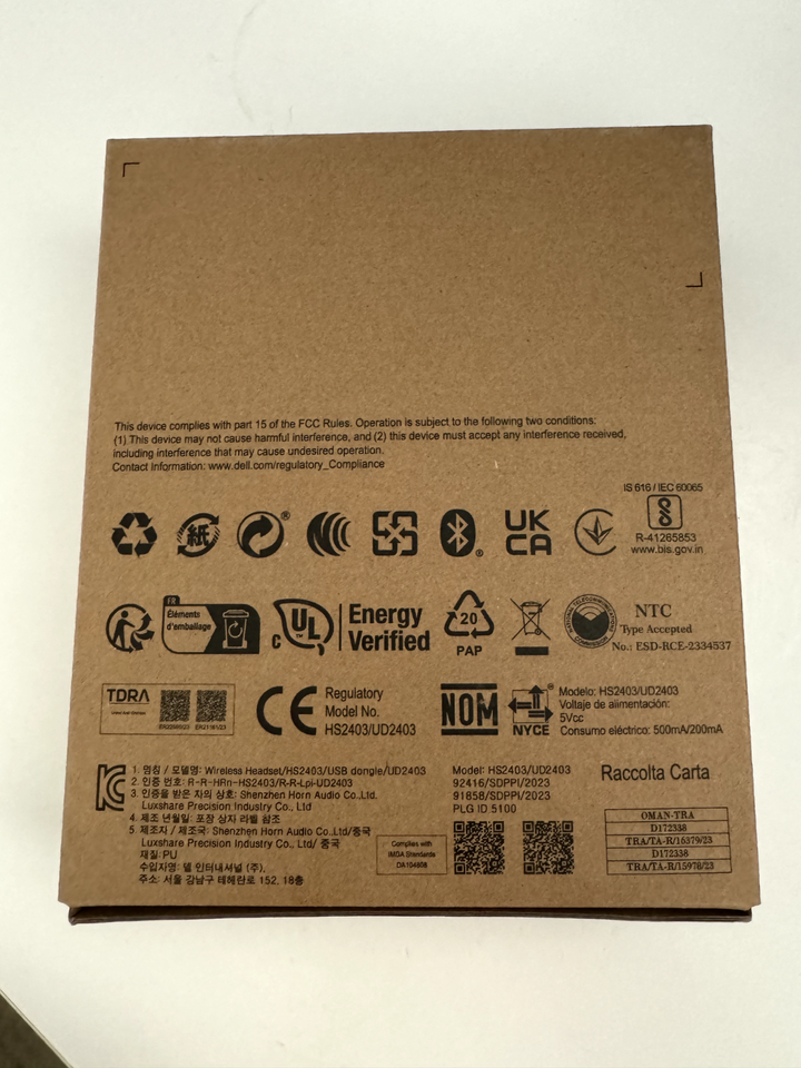 Dell Wireless Headset with Drop Down Boom - Black - WL3024 | eBay