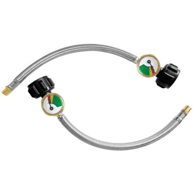 2PCS 12" Length Stainless Steel Braided Propane Tank Pigtail Connector ...