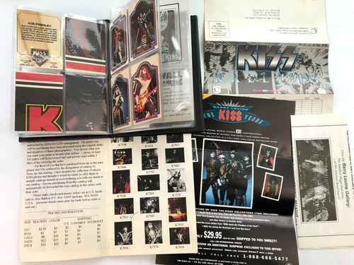 LOT of KISS Memorabilia Mail Order Catalogs Aucoin Cards Photos Tickets ...