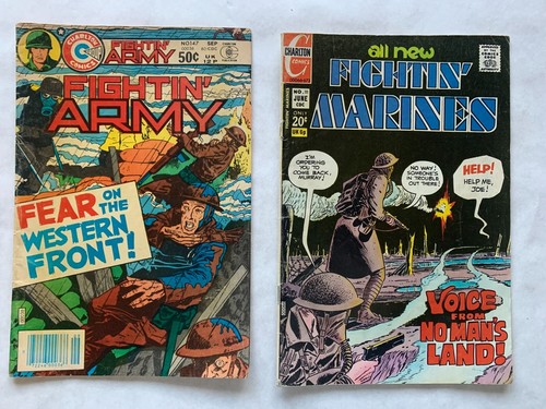 Vintage Fightin' Marines #111 June 1973 & Fightin' Army #147 September ...