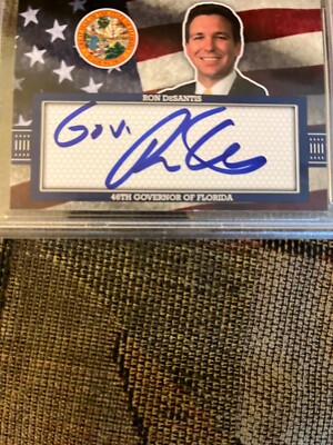 Autographed Ron DeSantis Card PSA Governor Signed Presidential | eBay