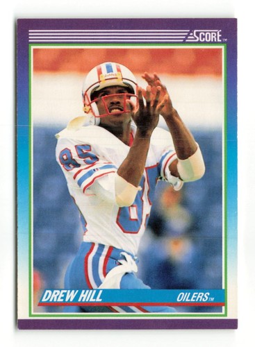 1990 SCORE DREW HILL #185 HOUSTON OILERS FOOTBALL | eBay